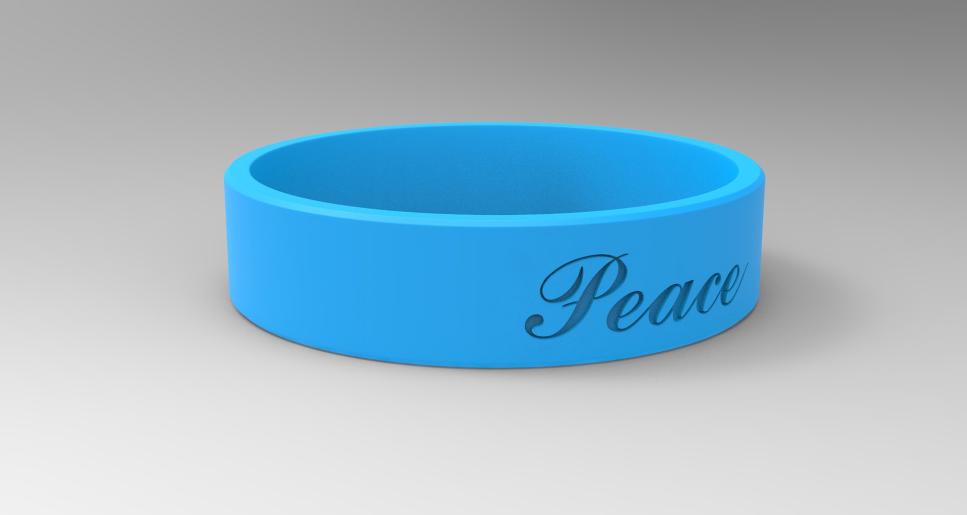 Peace Ring Blue 3D Model - TurboSquid 1914502