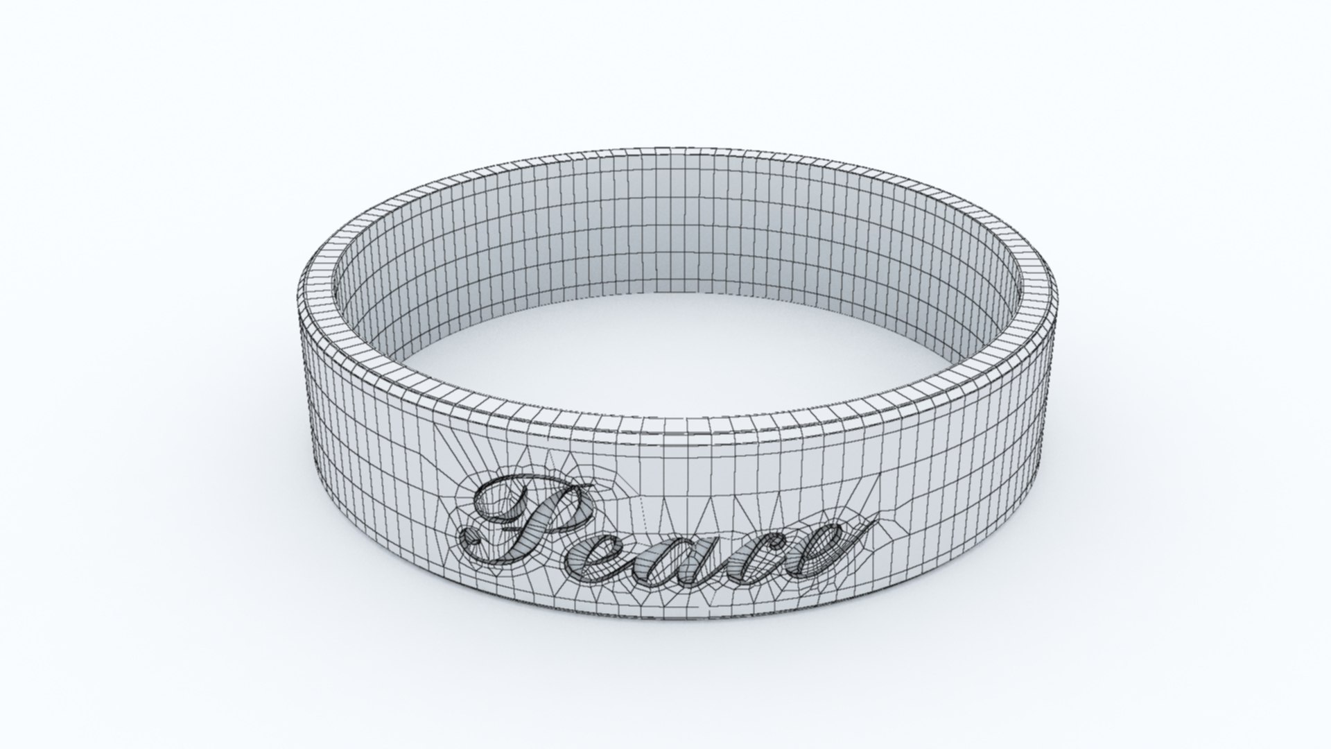 Peace Ring Blue 3D Model - TurboSquid 1914502