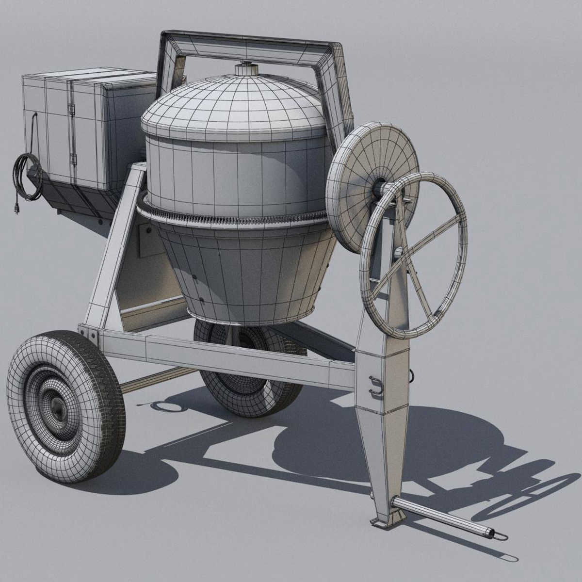 3d model cement mixer