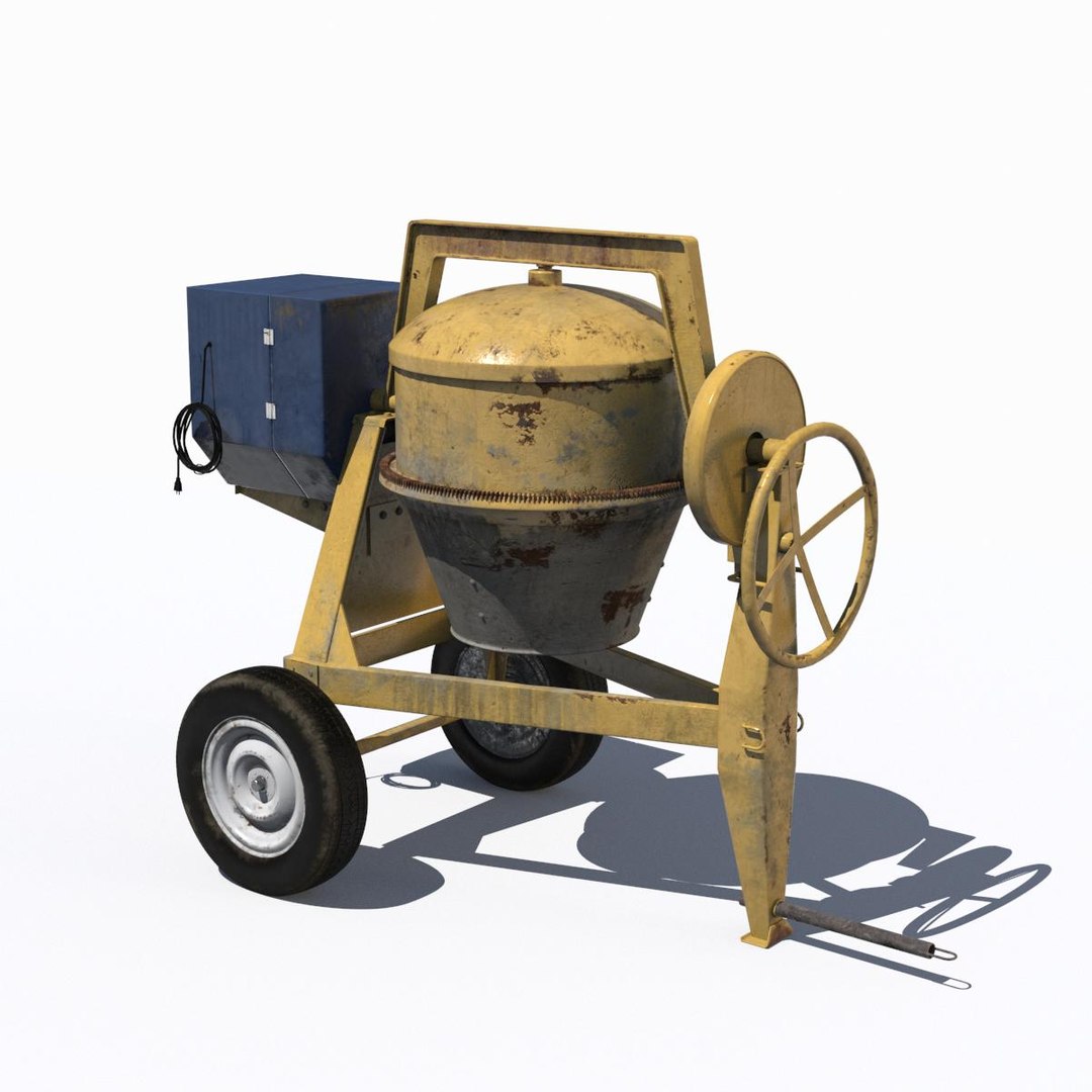 3d Model Cement Mixer
