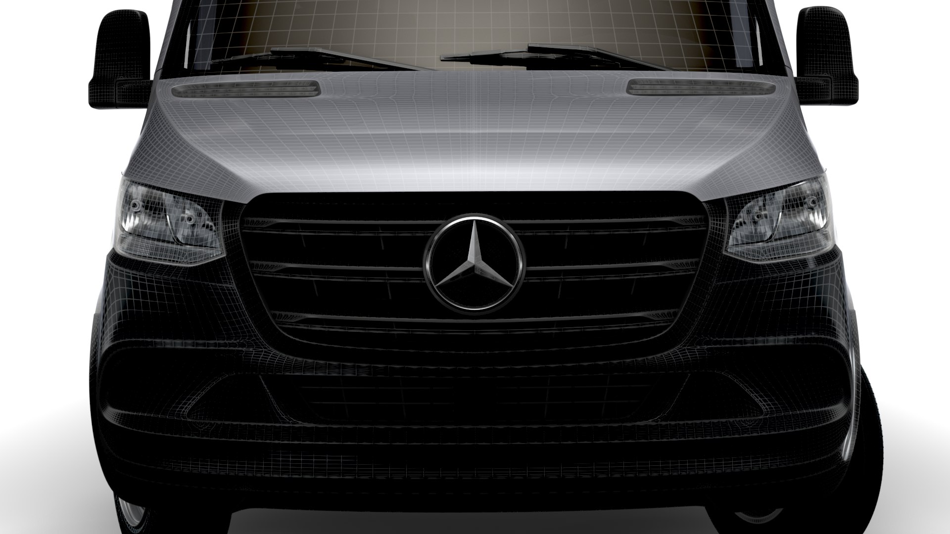 Mercedes Benz Sprinter Luton Curtain Sider 2023 Model - TurboSquid 2055905