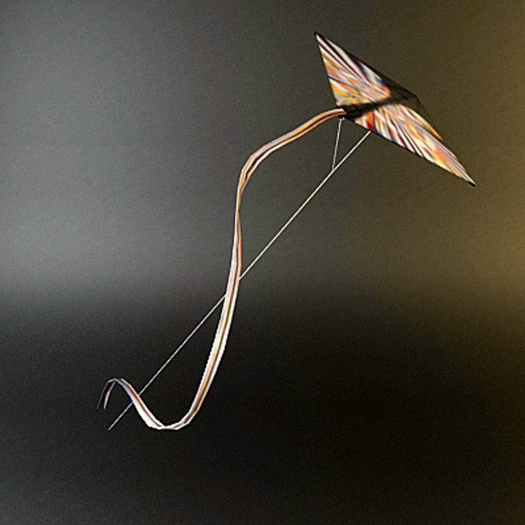 Kite Rigged 3d Model
