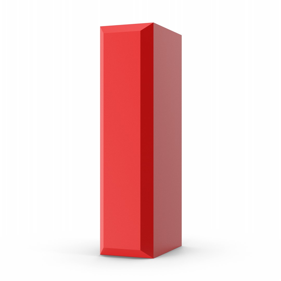 Red Letter I 3D Model - TurboSquid 2272738