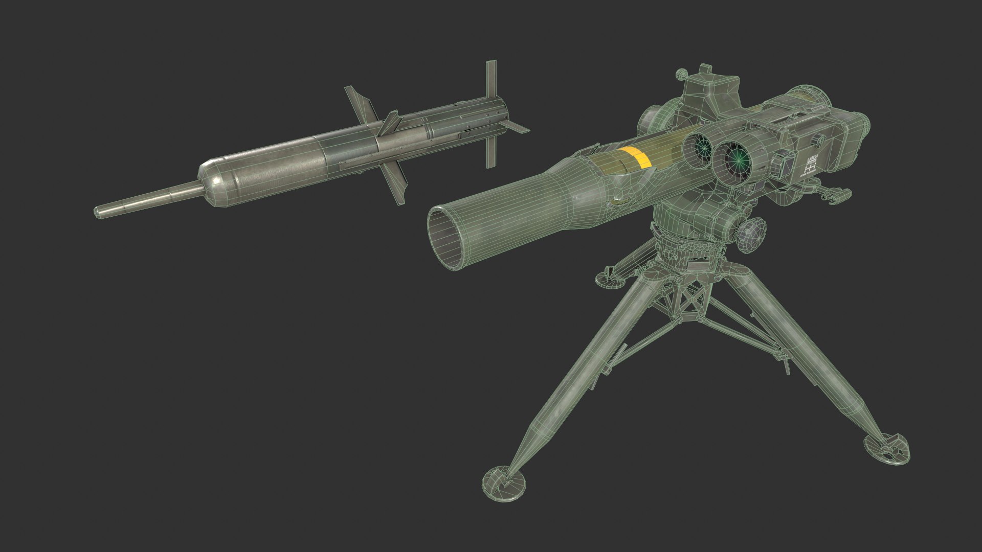 BGM-71 TOW ATGM 3D - TurboSquid 2114029