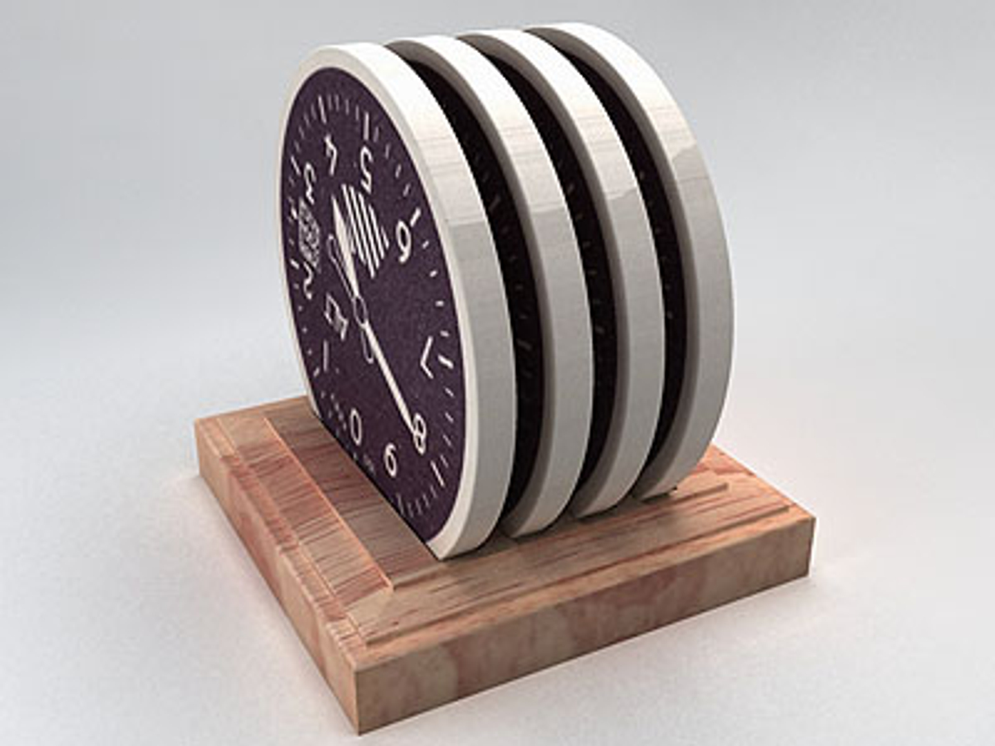 drinking coaster set design 3d model