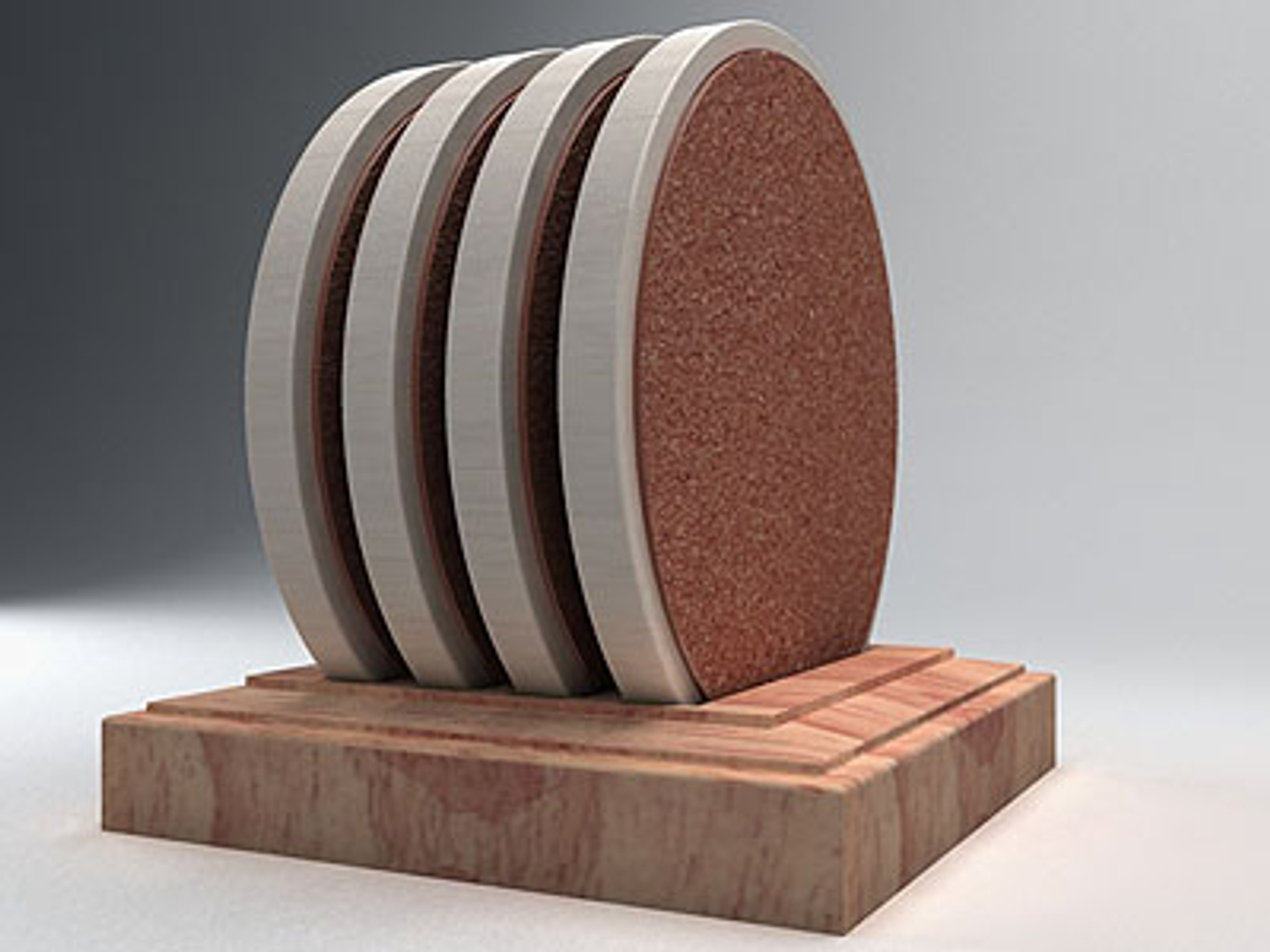 drinking coaster set design 3d model