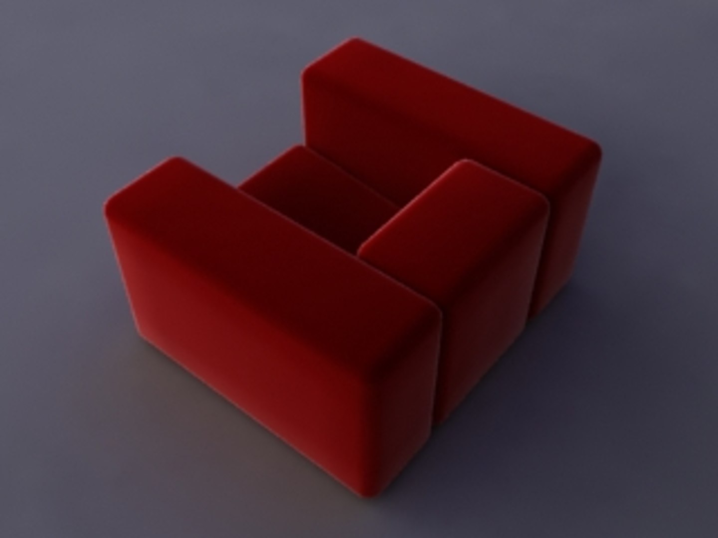 3d Armchair Cube
