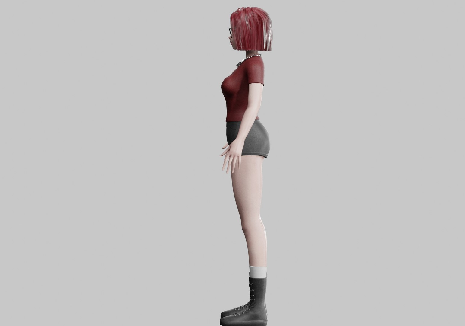 Standard Anime Girl V32967 3D Model - TurboSquid 2281879