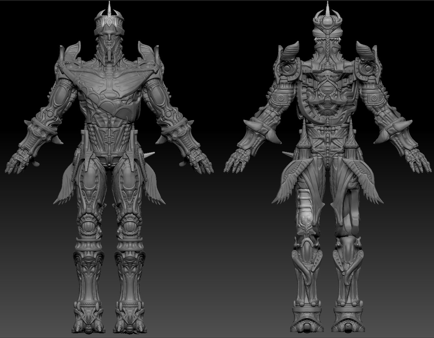 free characters gods 3d model