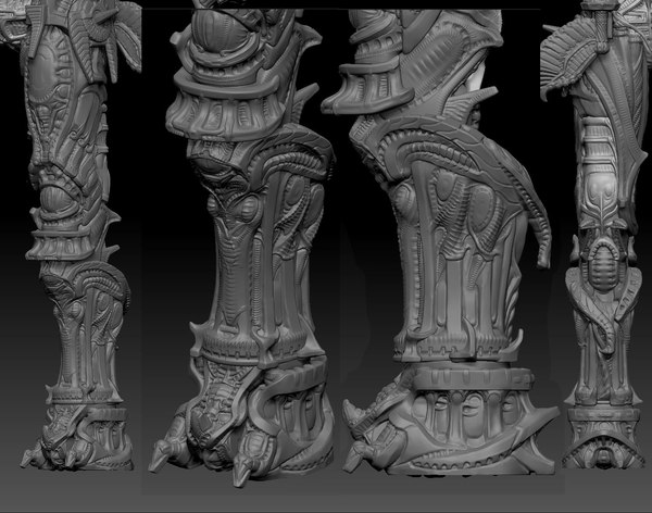 free characters gods 3d model