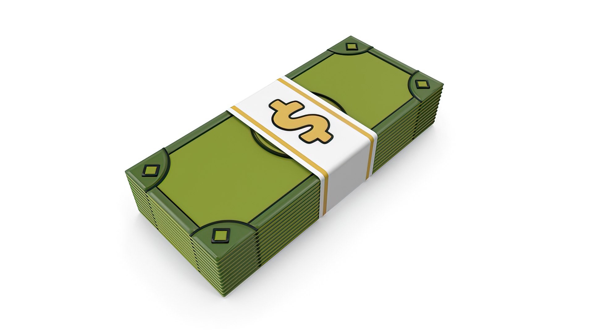 Cartoon Money 3D - TurboSquid 2172928