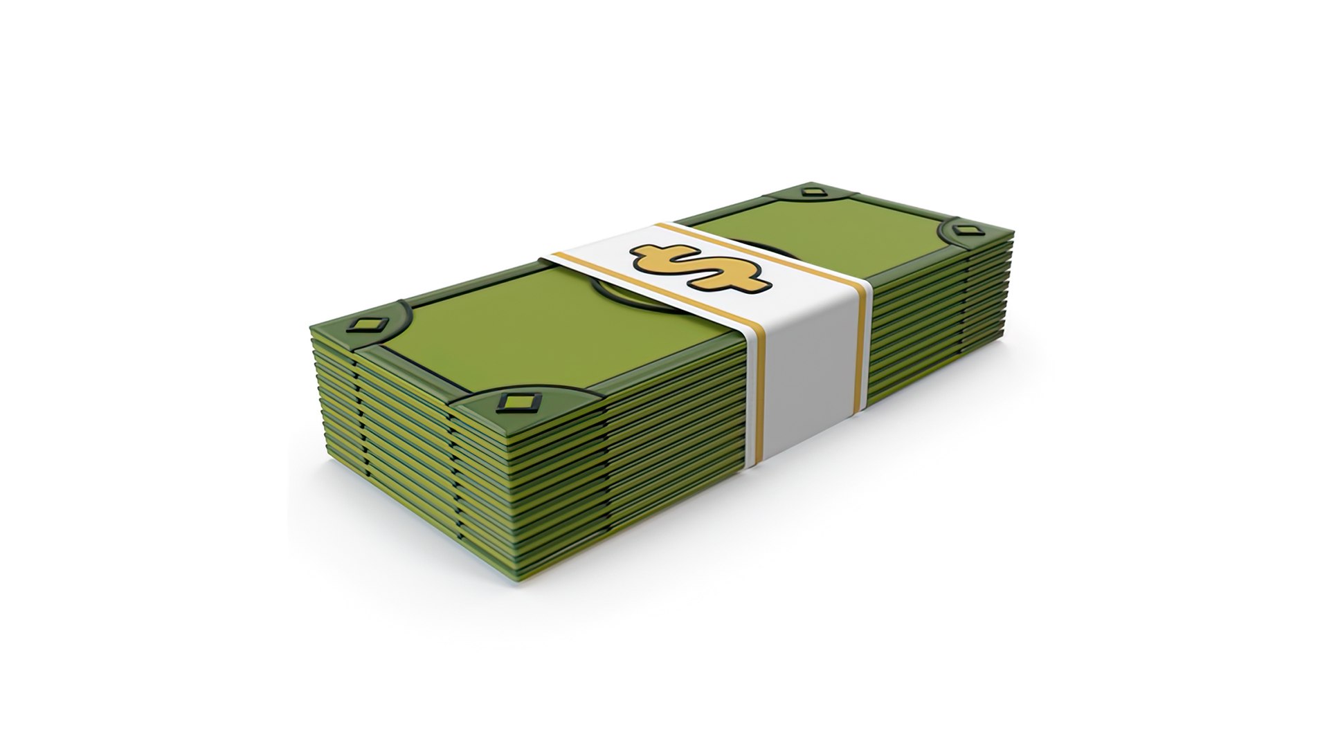 Cartoon Money 3D - TurboSquid 2172928