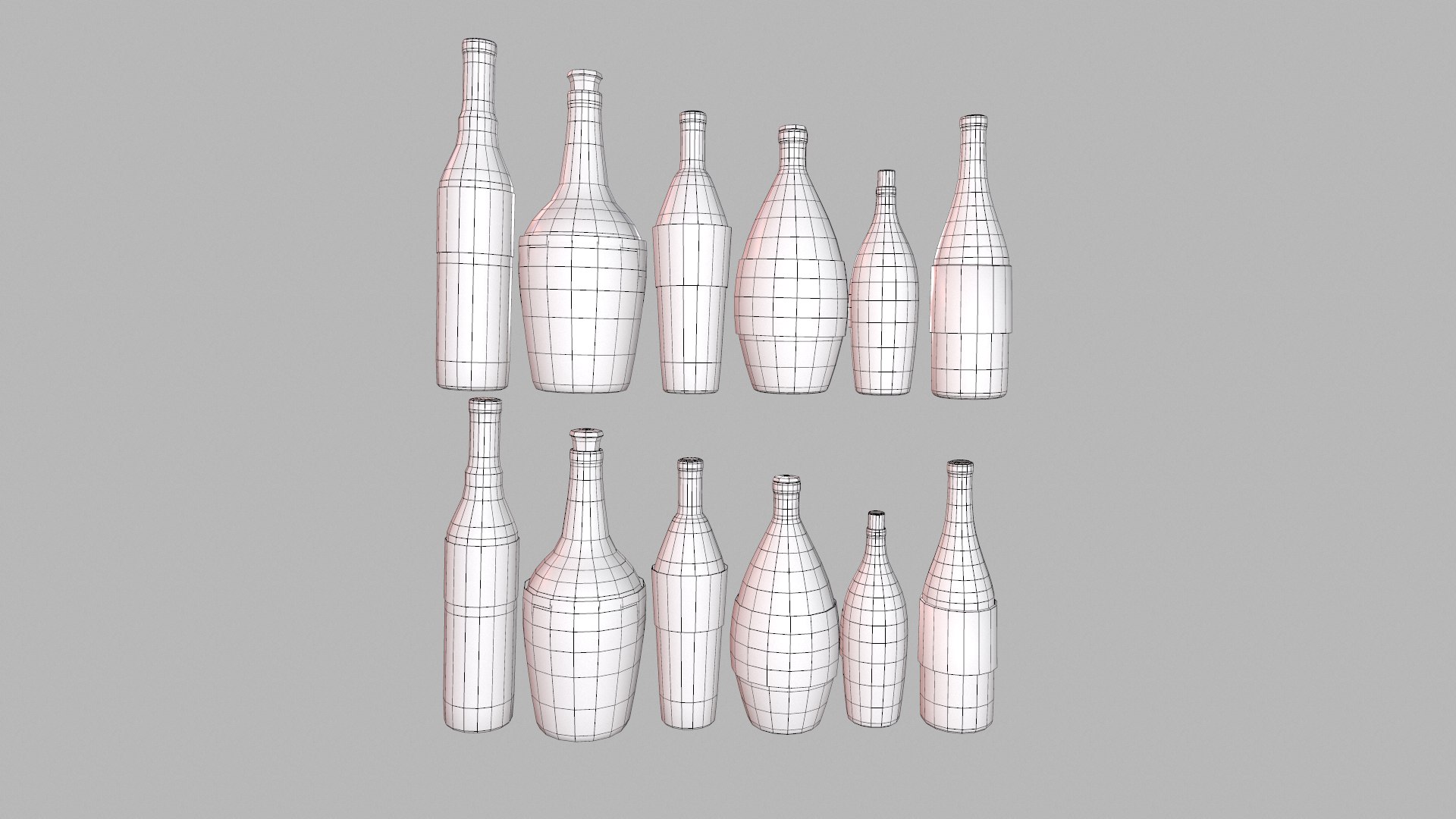 3D Model Wine Set - TurboSquid 2156191
