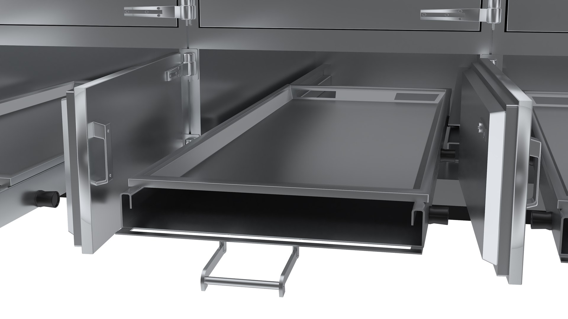 Morgue Refrigeration Units And Casket Coffin 3D Model - TurboSquid 2206197