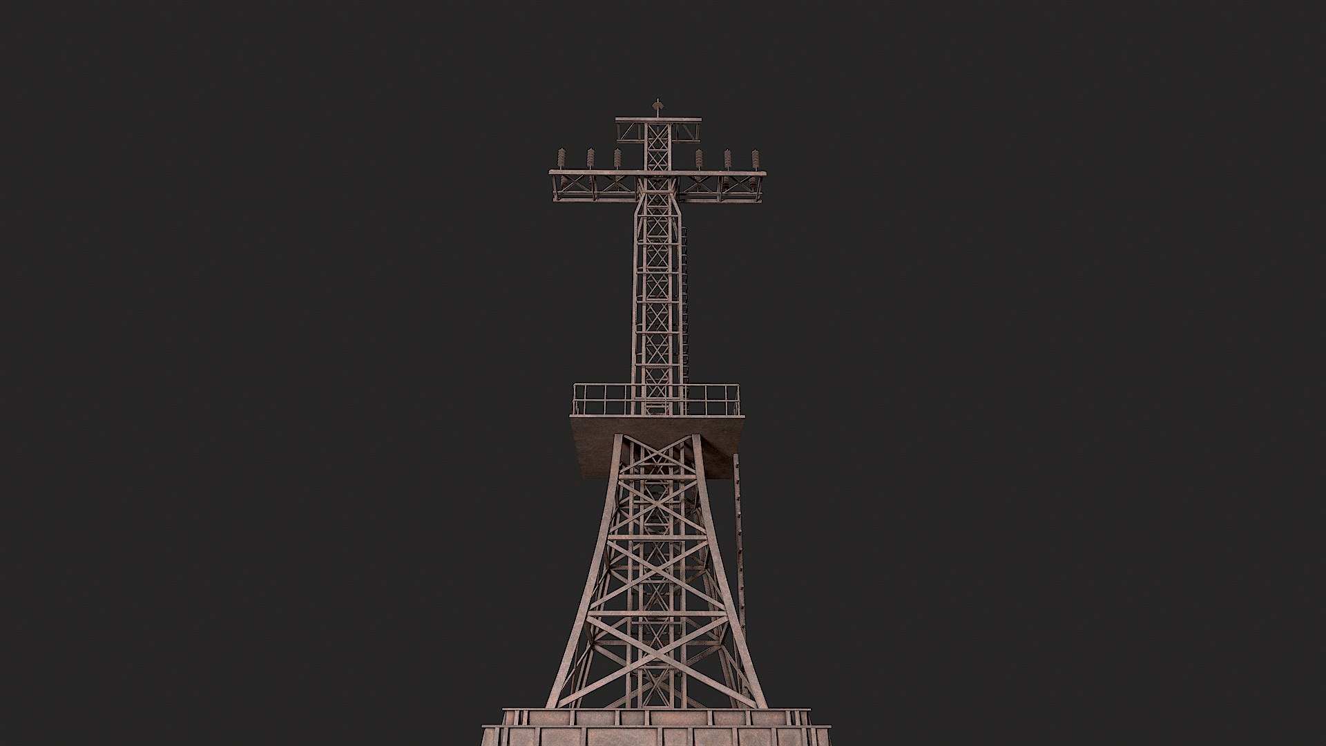 3D Model Post Apo Windmill Watchtower And Transmission Tower Collection ...