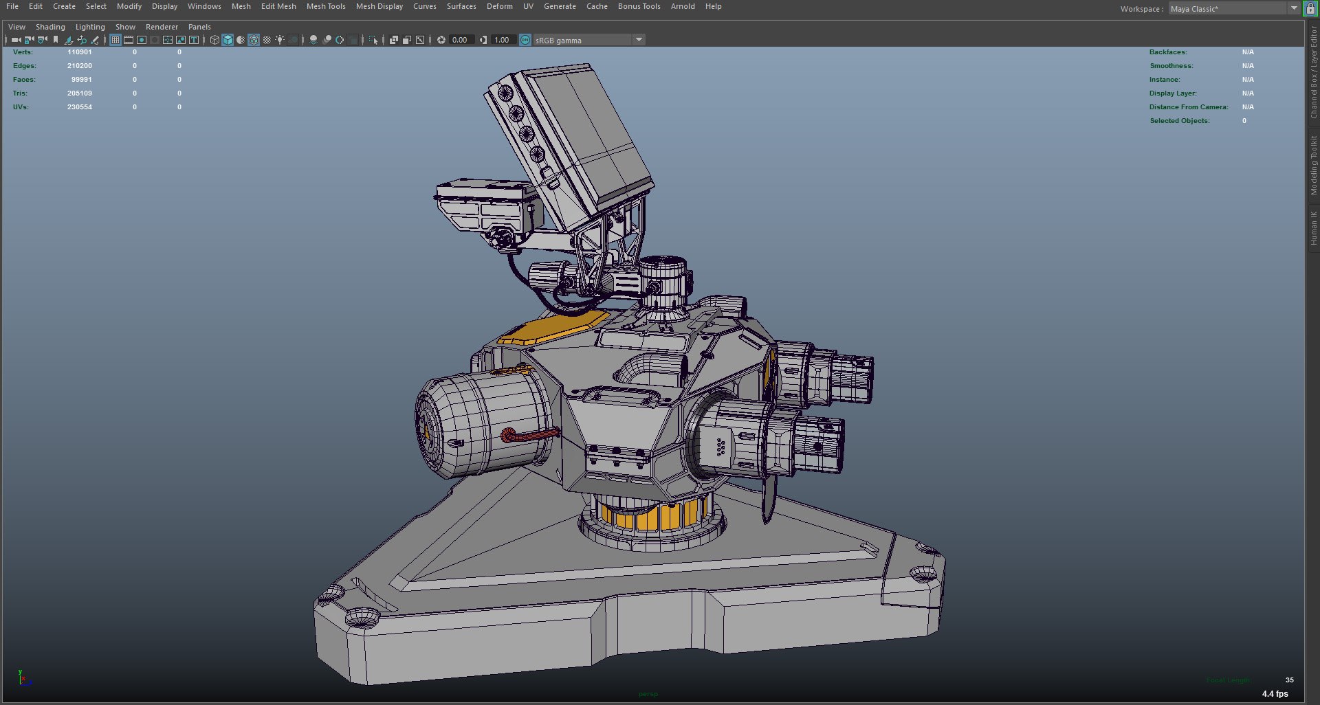 Ground Laser Turret 3D Model - TurboSquid 1269815