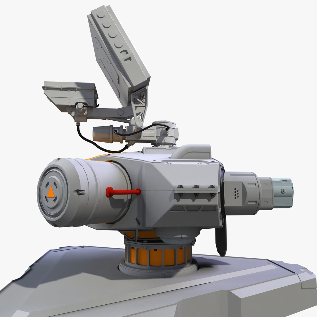 Ground Laser Turret 3D Model - TurboSquid 1269815