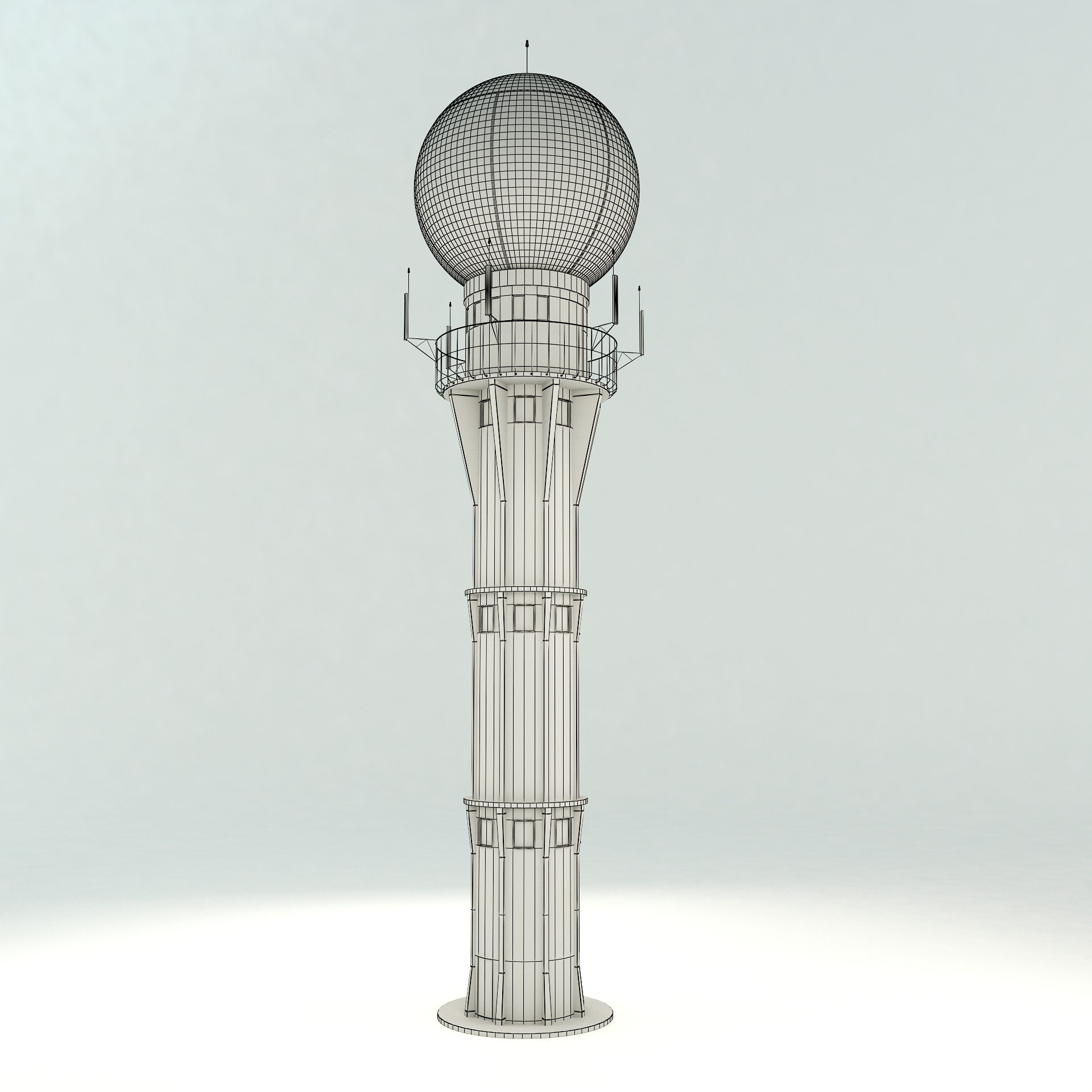 3D model weather radar tower - TurboSquid 1650253