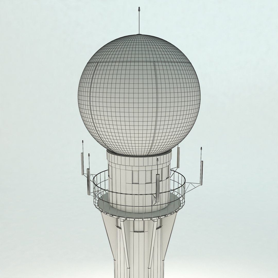 3D Model Weather Radar Tower - TurboSquid 1650253