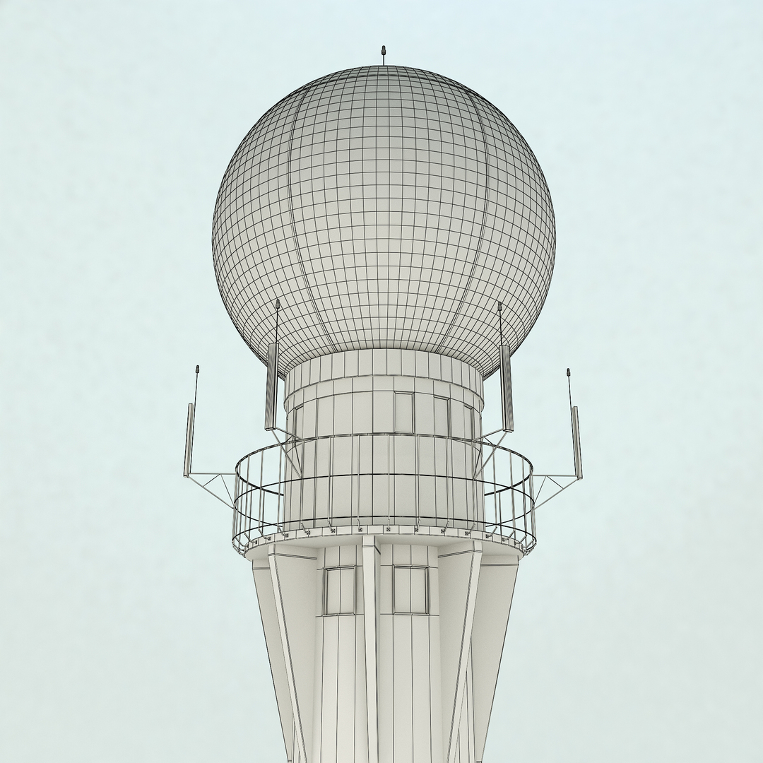 3D model weather radar tower - TurboSquid 1650253