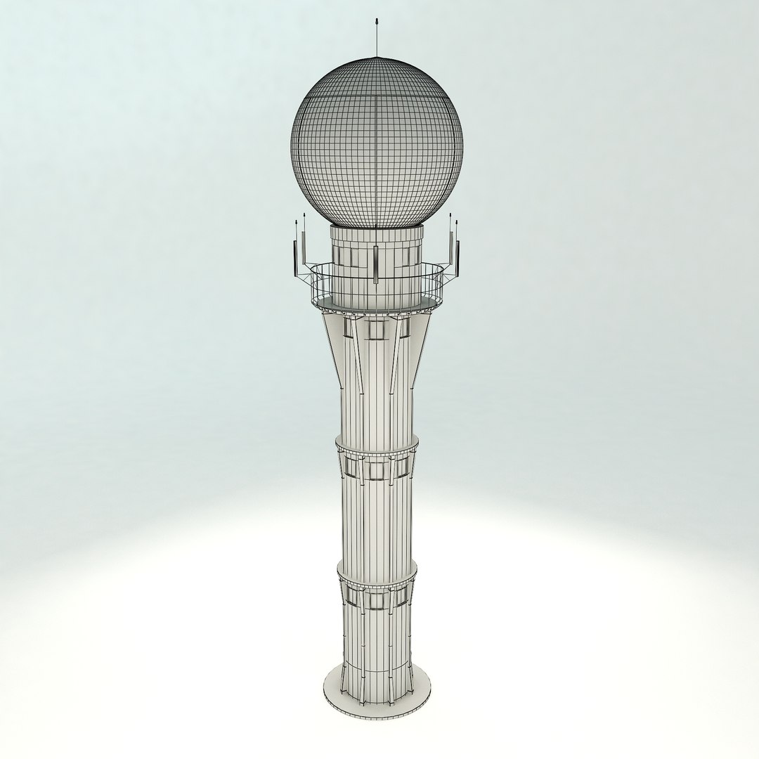 3D Model Weather Radar Tower - TurboSquid 1650253