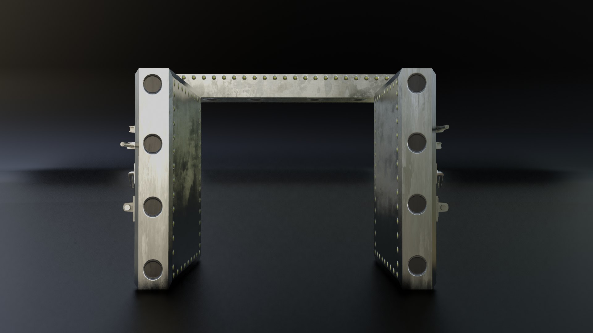 3D Reinforced Vault Door Set - TurboSquid 2000781