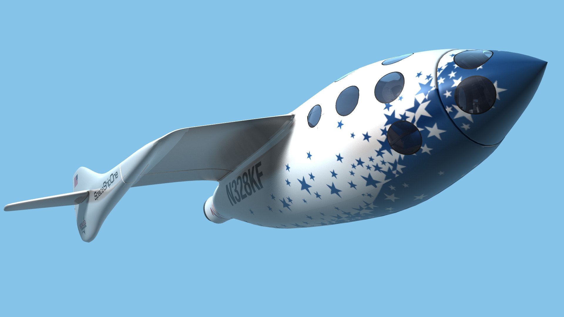 Spaceship One 3D model - TurboSquid 1942323