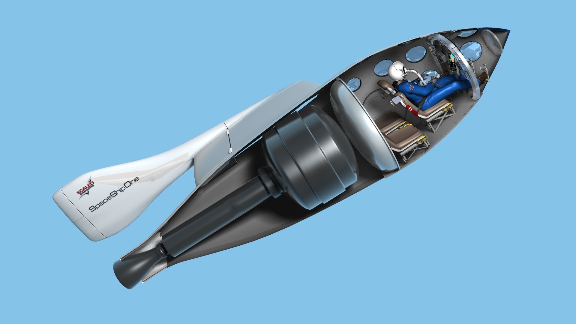 Spaceship One 3D model - TurboSquid 1942323