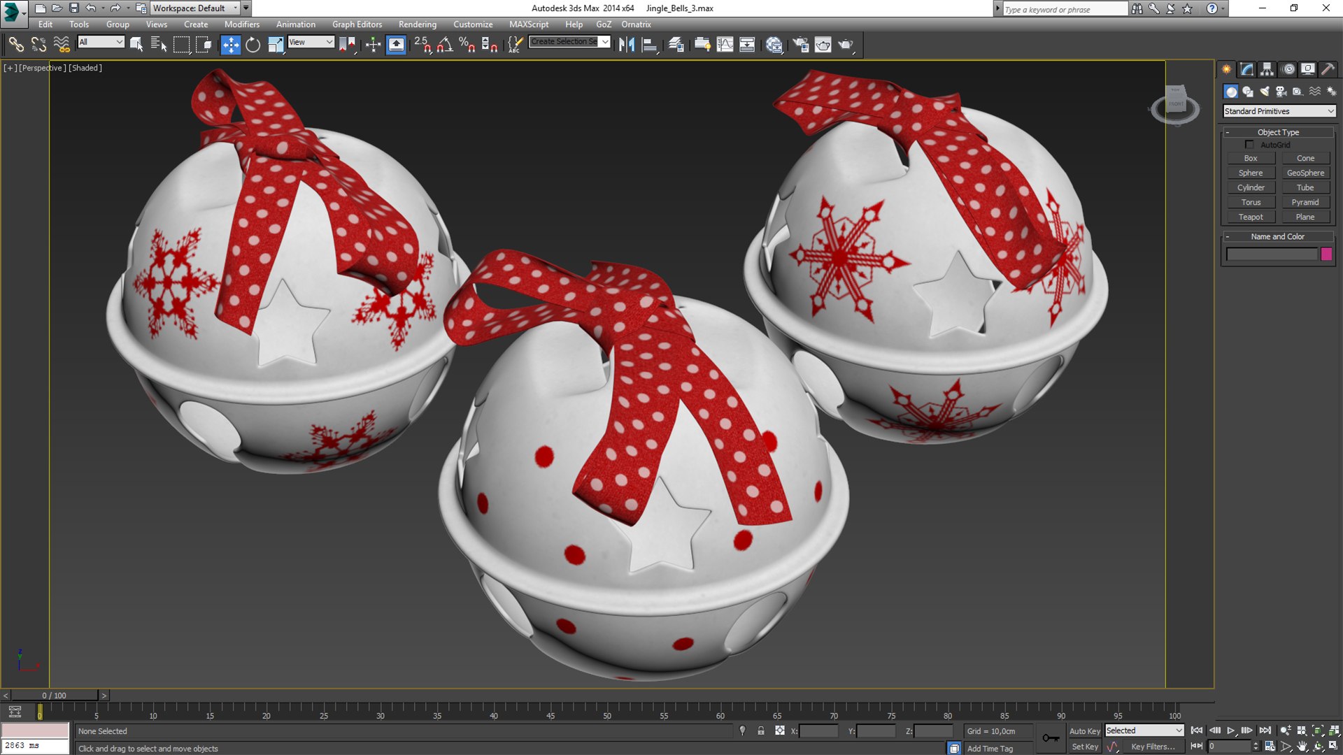 Jingle bells 3 3D model - TurboSquid 1552401