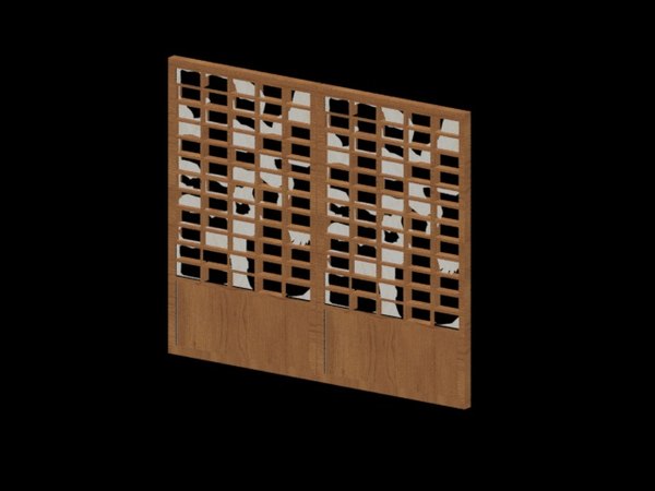 japanese shoji 3d model