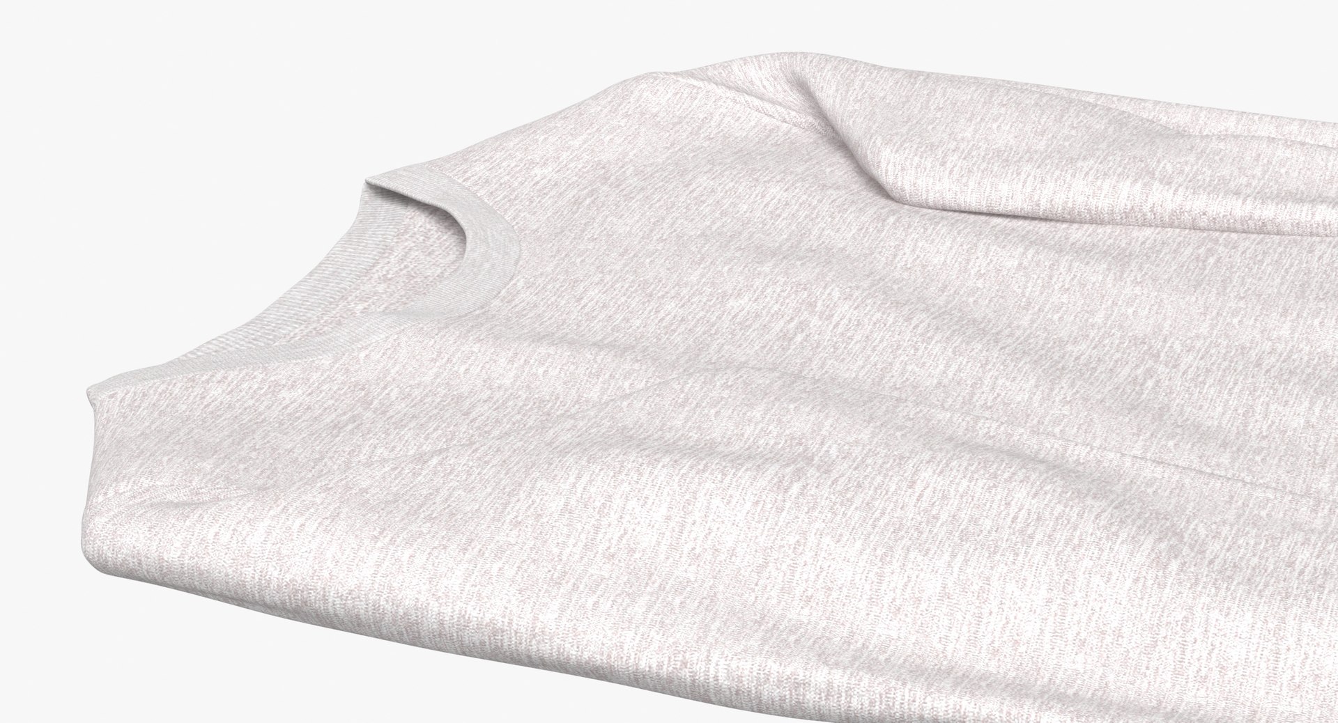 3D Long Sleeve Flat Female Crew Neck Pose 02 Blank And Branded Model ...