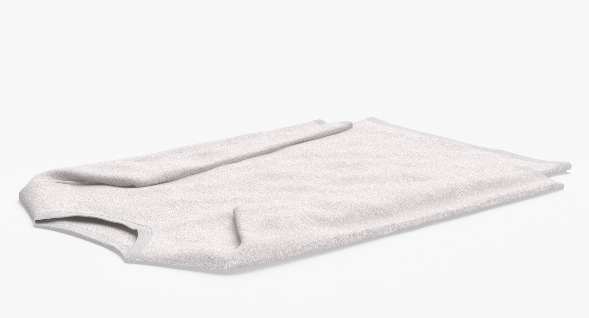 3D Long Sleeve Flat Female Crew Neck Pose 02 Blank And Branded Model ...