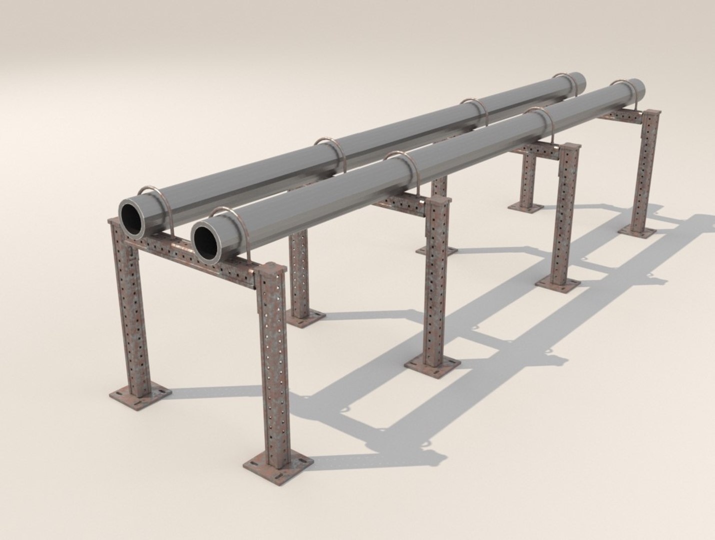 3D Heating Network Section Steam Model - TurboSquid 1643574