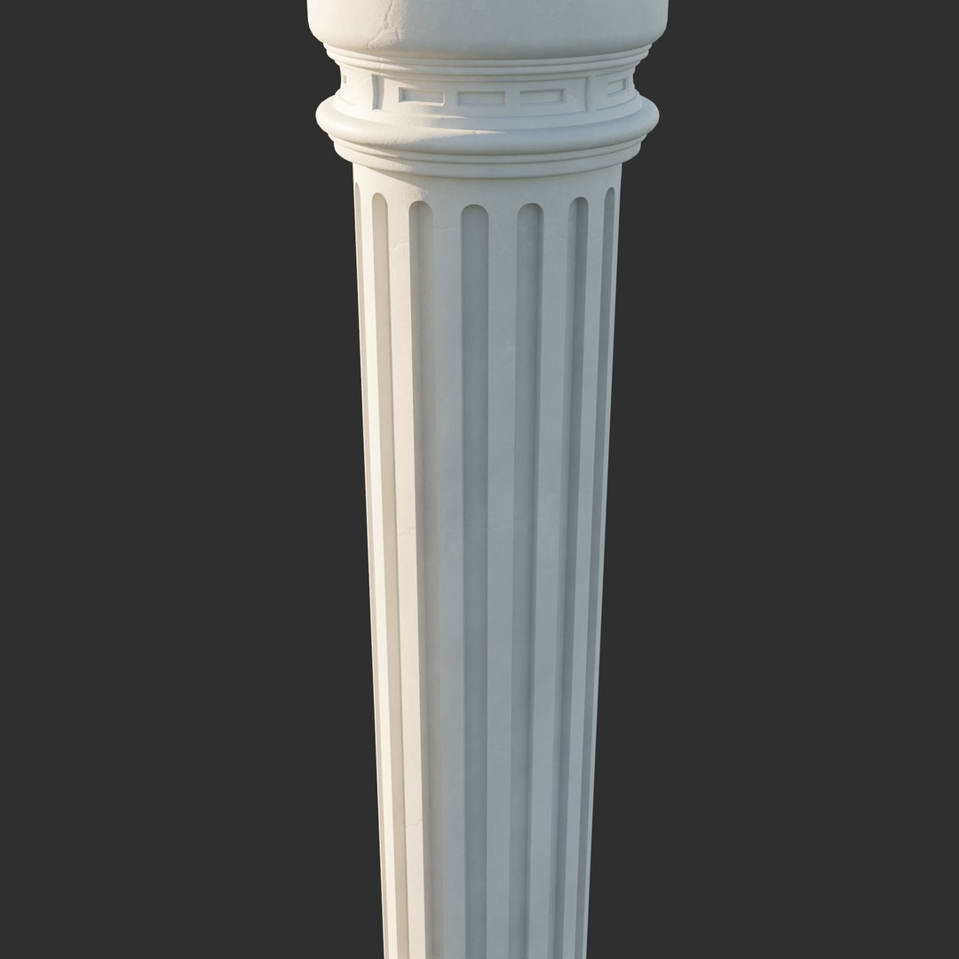 3D Antique Column Simple Greek Style Model - TurboSquid 1997006