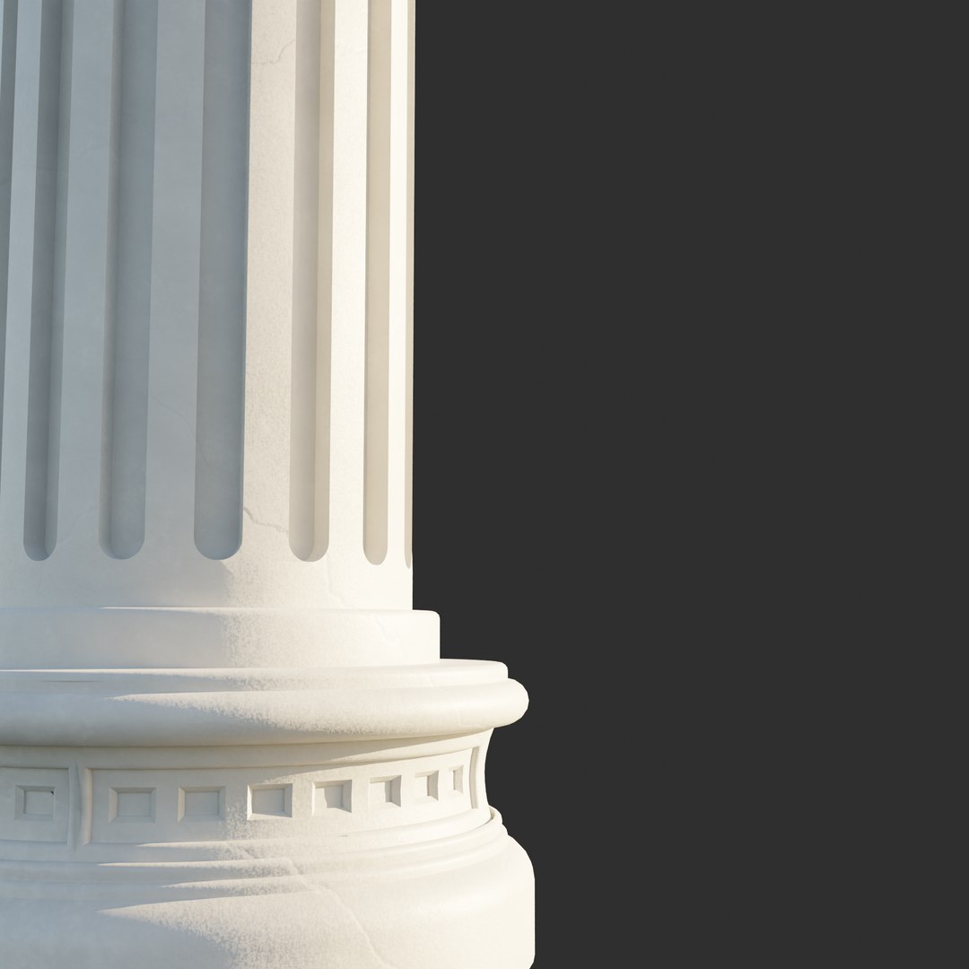 3D Antique Column Simple Greek Style Model - TurboSquid 1997006