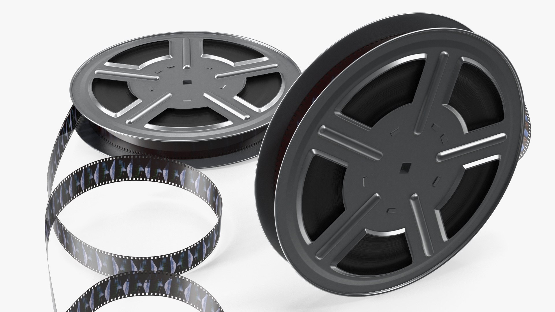 3D Color Video Film Reel Set - TurboSquid 2112265