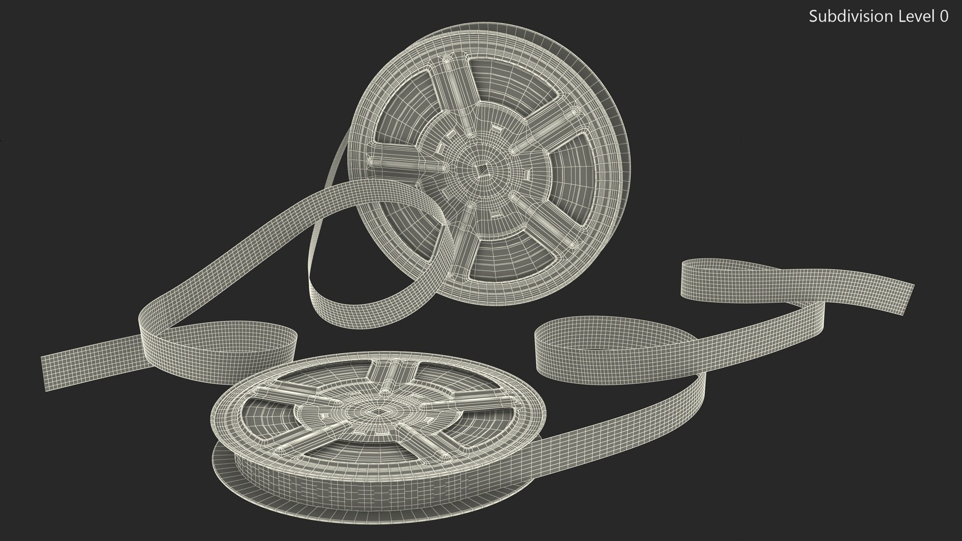 3D Color Video Film Reel Set - TurboSquid 2112265