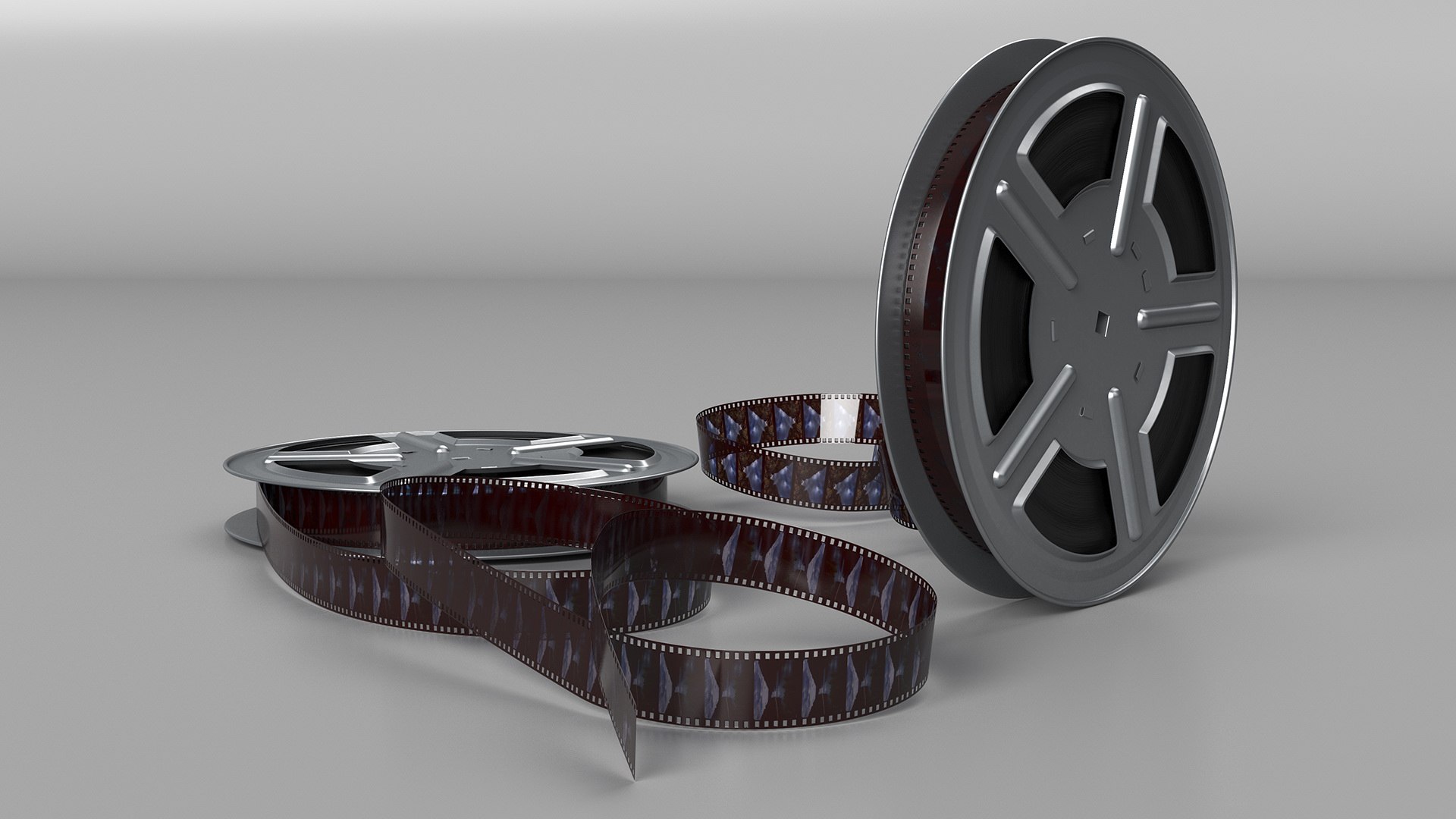 3D Color Video Film Reel Set - TurboSquid 2112265