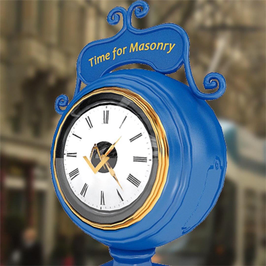 3d Seattle Masonic Clock