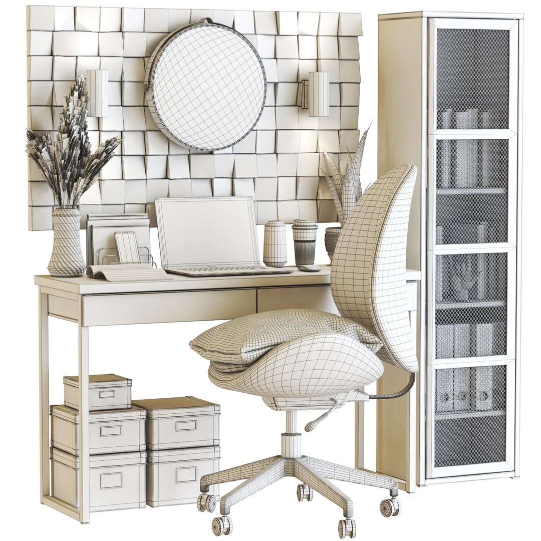 3D IKEA Office Workplace 81 - TurboSquid 1794782