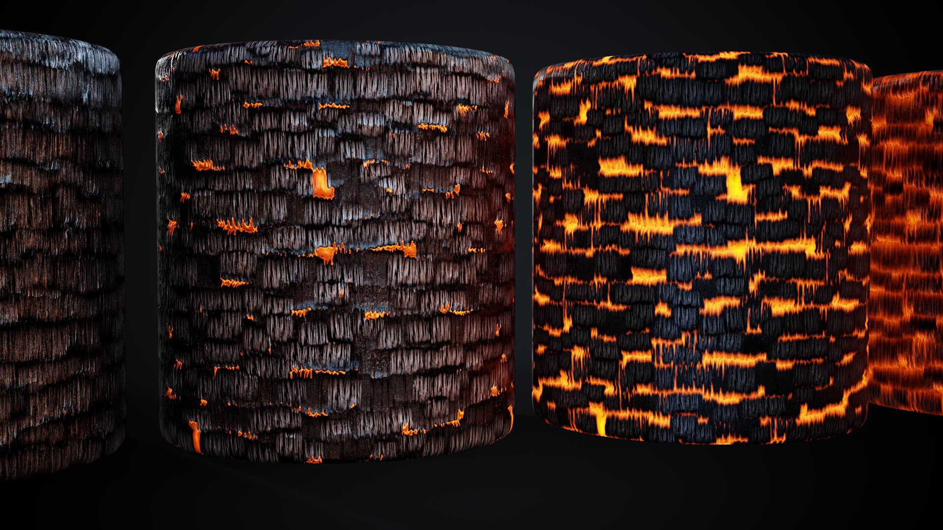 Seamless Burned Wood Textures 3D Model - TurboSquid 2335965