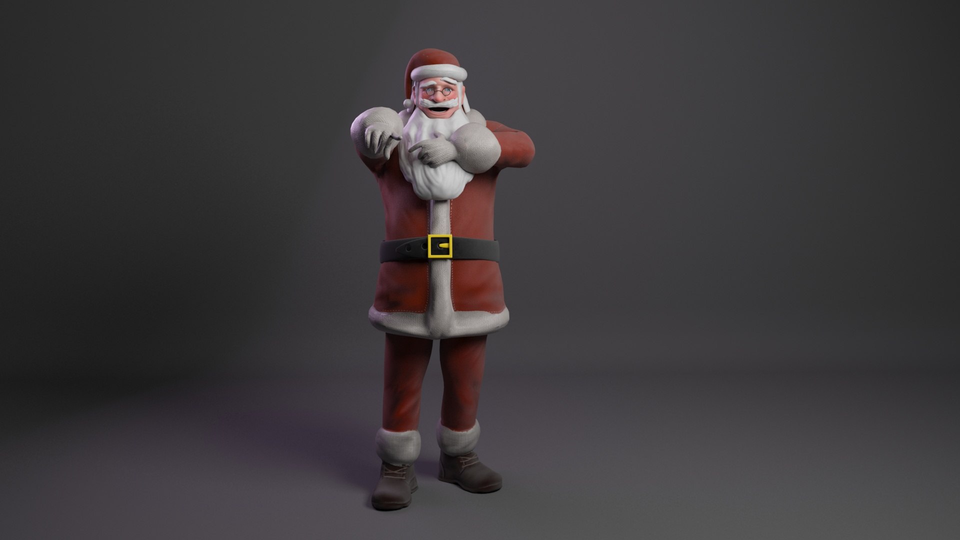 3D Cartoon Santa Claus Rig Model - TurboSquid 1479886