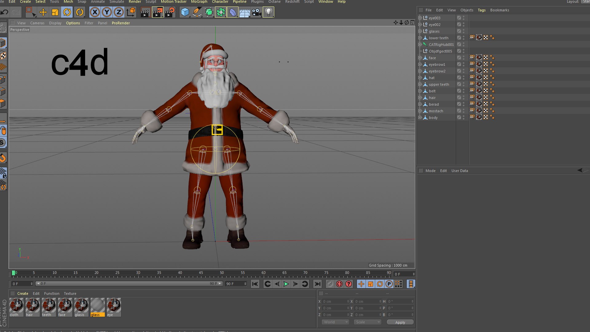 3D Cartoon Santa Claus Rig Model - TurboSquid 1479886