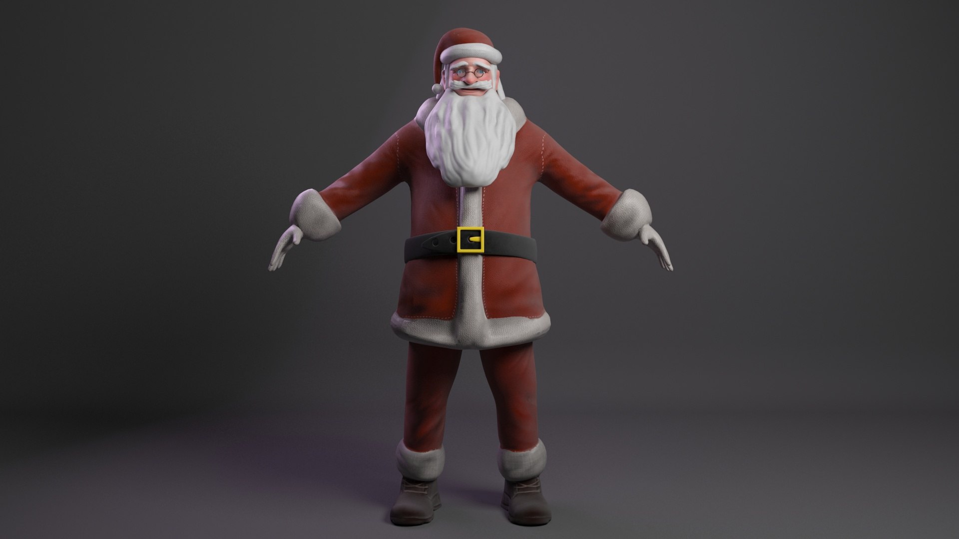3D Cartoon Santa Claus Rig Model - TurboSquid 1479886