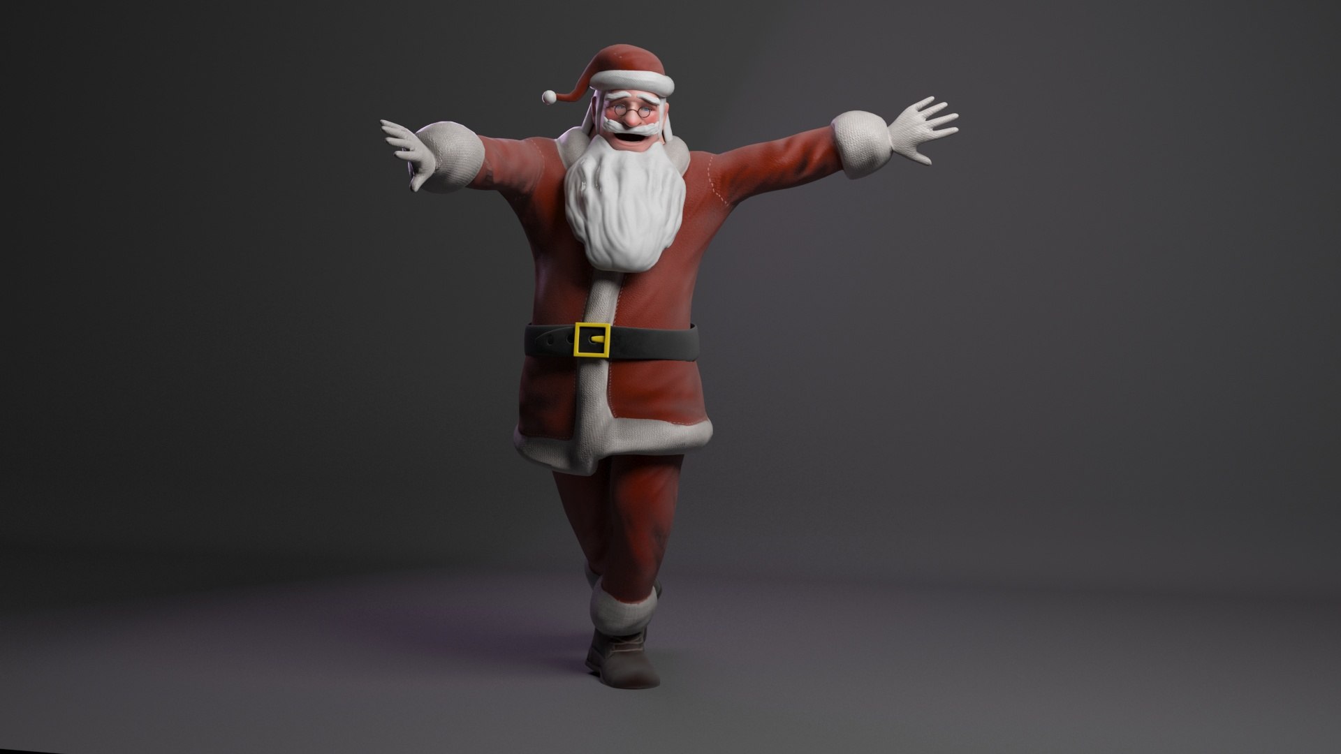 3D Cartoon Santa Claus Rig Model - TurboSquid 1479886