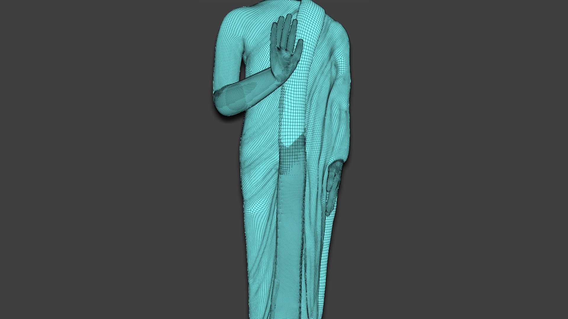Buddha Asian Stand Action5 Model - TurboSquid 2310614