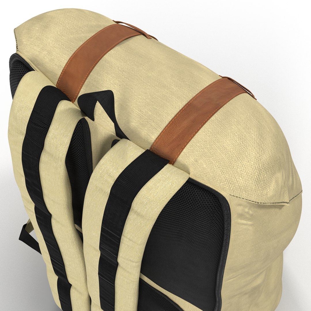 3d Backpack 8 Beige