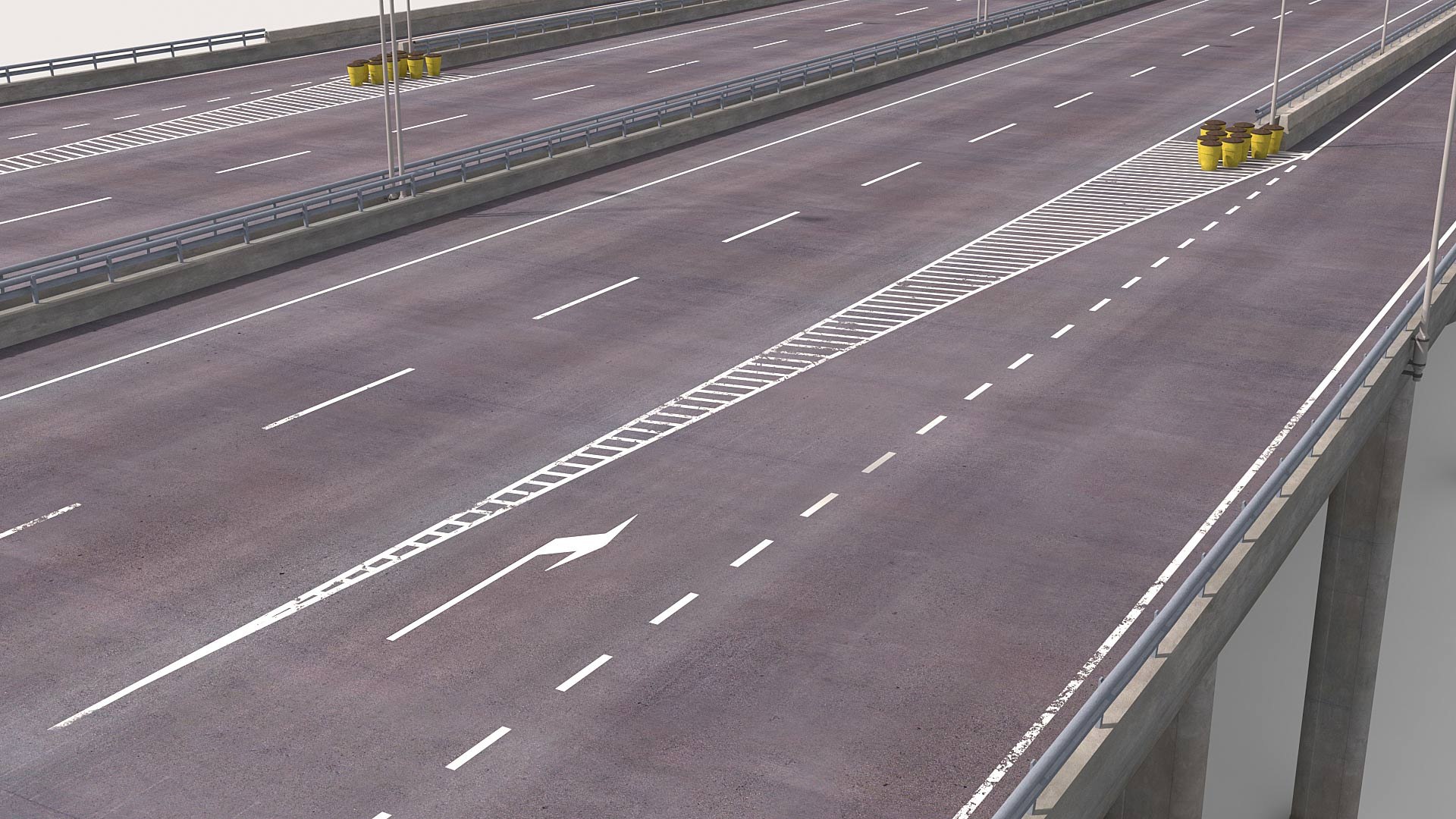 Highway PBR - 6 Models Kit 3D Model - TurboSquid 2258473