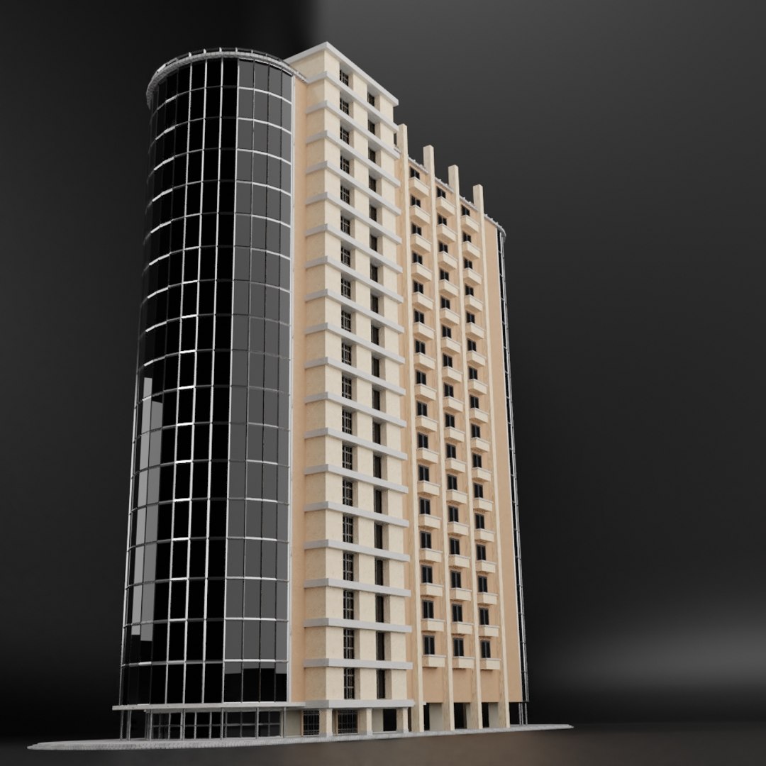 Modern Building Model - TurboSquid 1516585