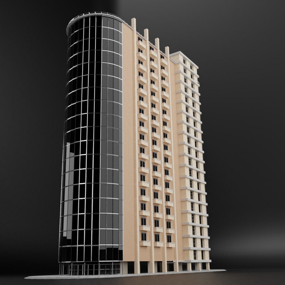 Modern Building Model - TurboSquid 1516585
